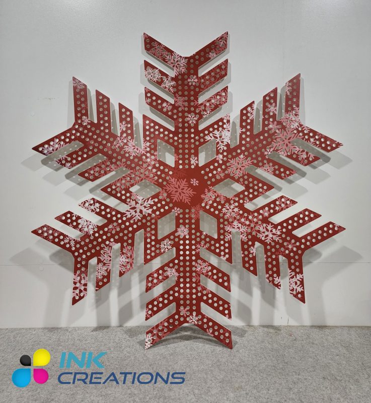 Arrow Snowflake - Ink Creations | Digital Printing | Christmas Light Props