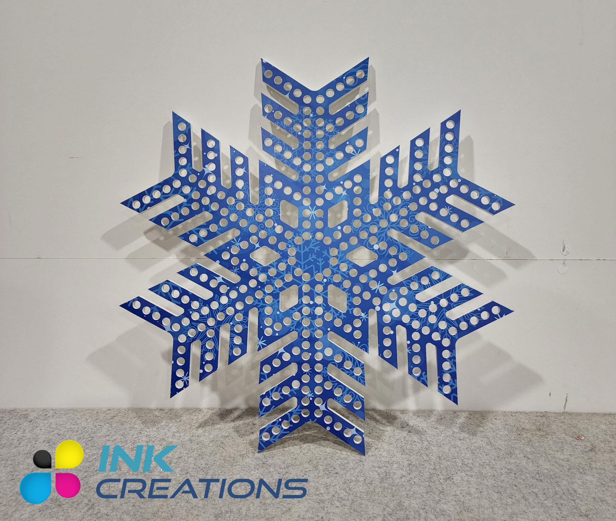 Arrow Snowflake - Ink Creations | Digital Printing | Christmas Light Props