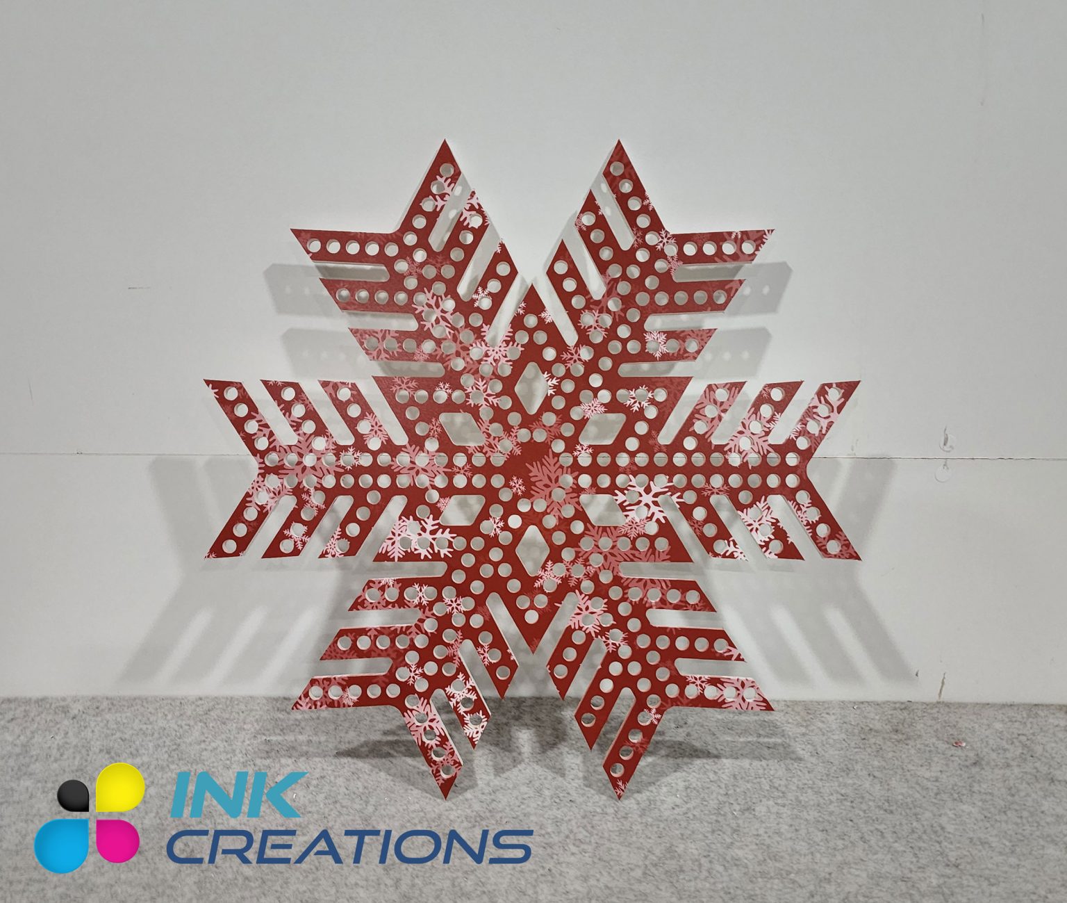 Arrow Snowflake - Ink Creations | Digital Printing | Christmas Light Props