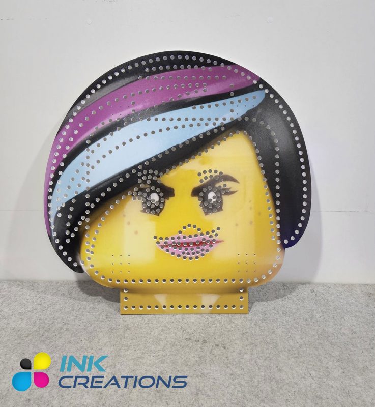 Brick Head Girl - Ink Creations | Digital Printing | Christmas Light Props