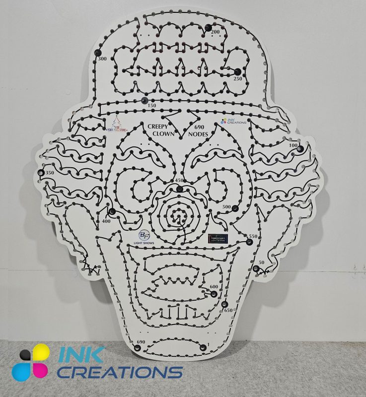 Creepy Clown - Ink Creations | Digital Printing | Christmas Light Props